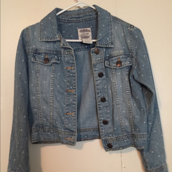 Jackets & Coats | Subtle Pokadot Denim Jacket | Poshmark